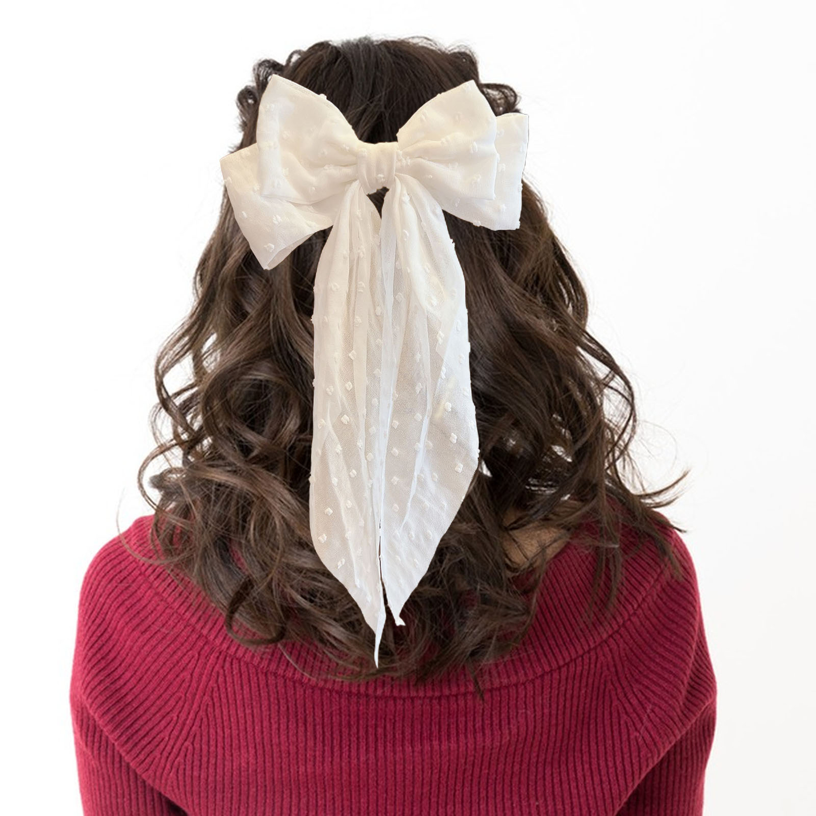 Spring Hairpin Ribbon Tassel Gift Girls Spring Ponytail Hair Pin Tight ...