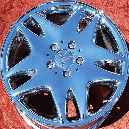 SET OF 4 CHROME 17" MERCEDES BENZ S430 S420 S500 CL500 OEM WHEELS RIMS ...