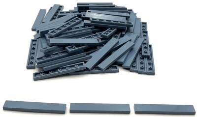 Lego 100 New Sand Blue Tiles FLat Smooth 1 x 6 Parts | eBay