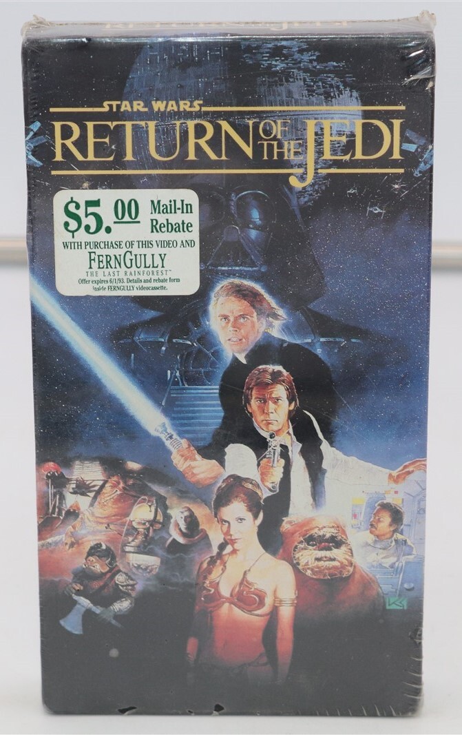 Vintage 1992 Star Wars Return of The Jedi - VHS Tape Factory Sealed | eBay