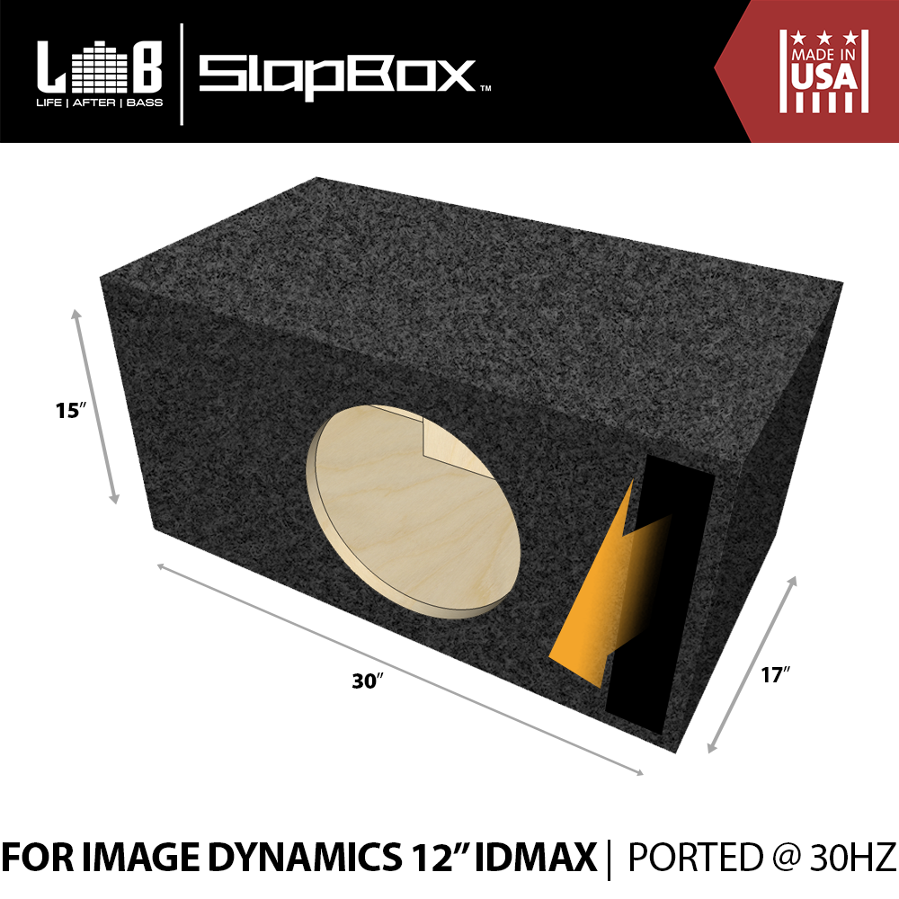 12" Ported Subwoofer Box Enclosure for Image Dynamics IDMax Sub 2.50 ft ...