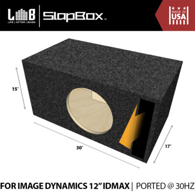 12" Ported Subwoofer Box Enclosure for Image Dynamics IDMax Sub 2.50 ft ...
