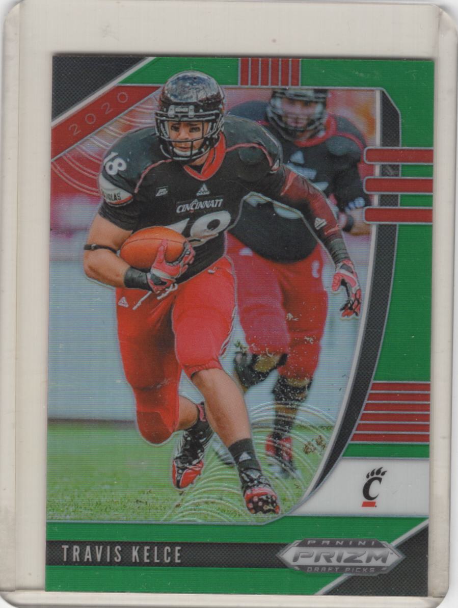 2020 Panini Prizm Collegiate Travis Kelce Green Prizm | eBay
