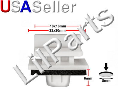 Side Skirt Sill Rocker Moulding Trim Clips Honda Civic Jazz 91514-SAA ...