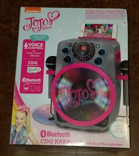 2018 Nickelodeon Jojo Siwa CD Bluetooth Karaoke Machine Dual ...