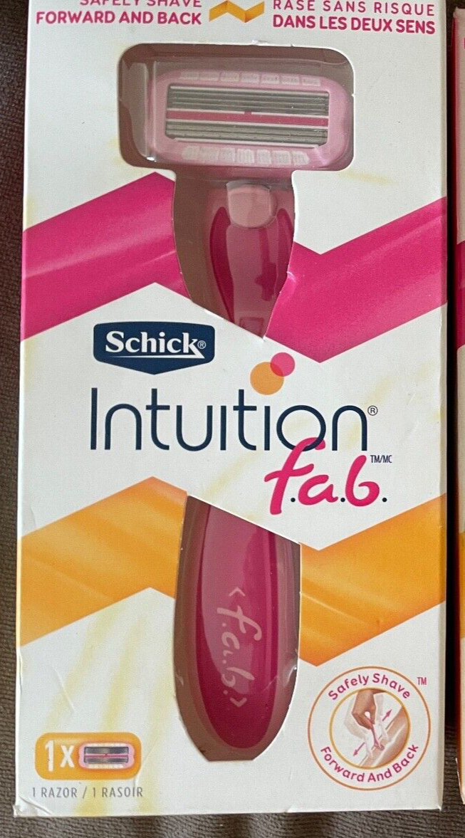 NEW Schick Intuition Fab f.a.b Razor refills Forwards & Backwards ...