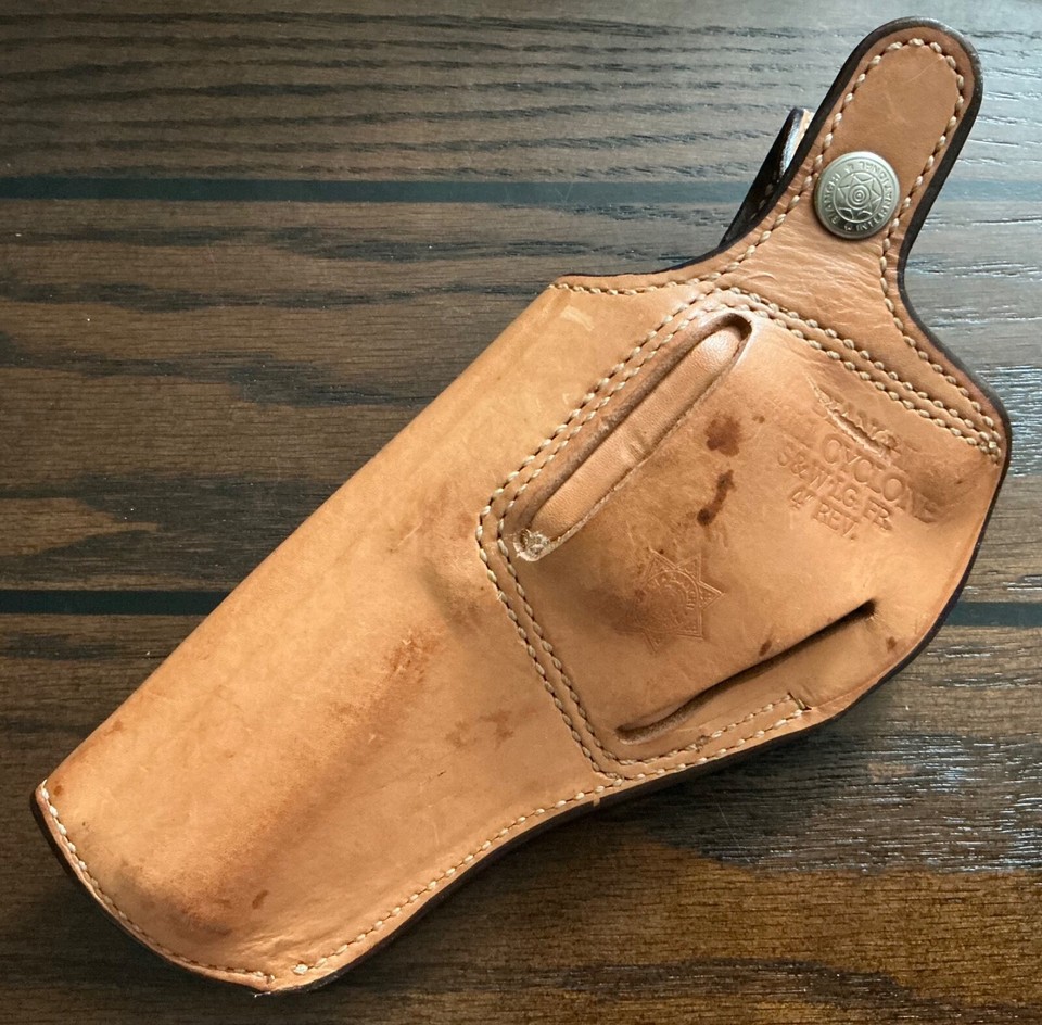 Bianchi #111 Cyclone Leather Lined Holster For S&W Large Frame Revolver ...
