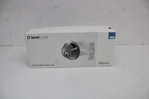 Level Lock Smart Lock, Keyless Entry, Works with Apple HomeKit-Satin ...