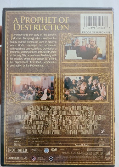 Bible, The: Jeremiah (DVD, 2010) for sale online | eBay