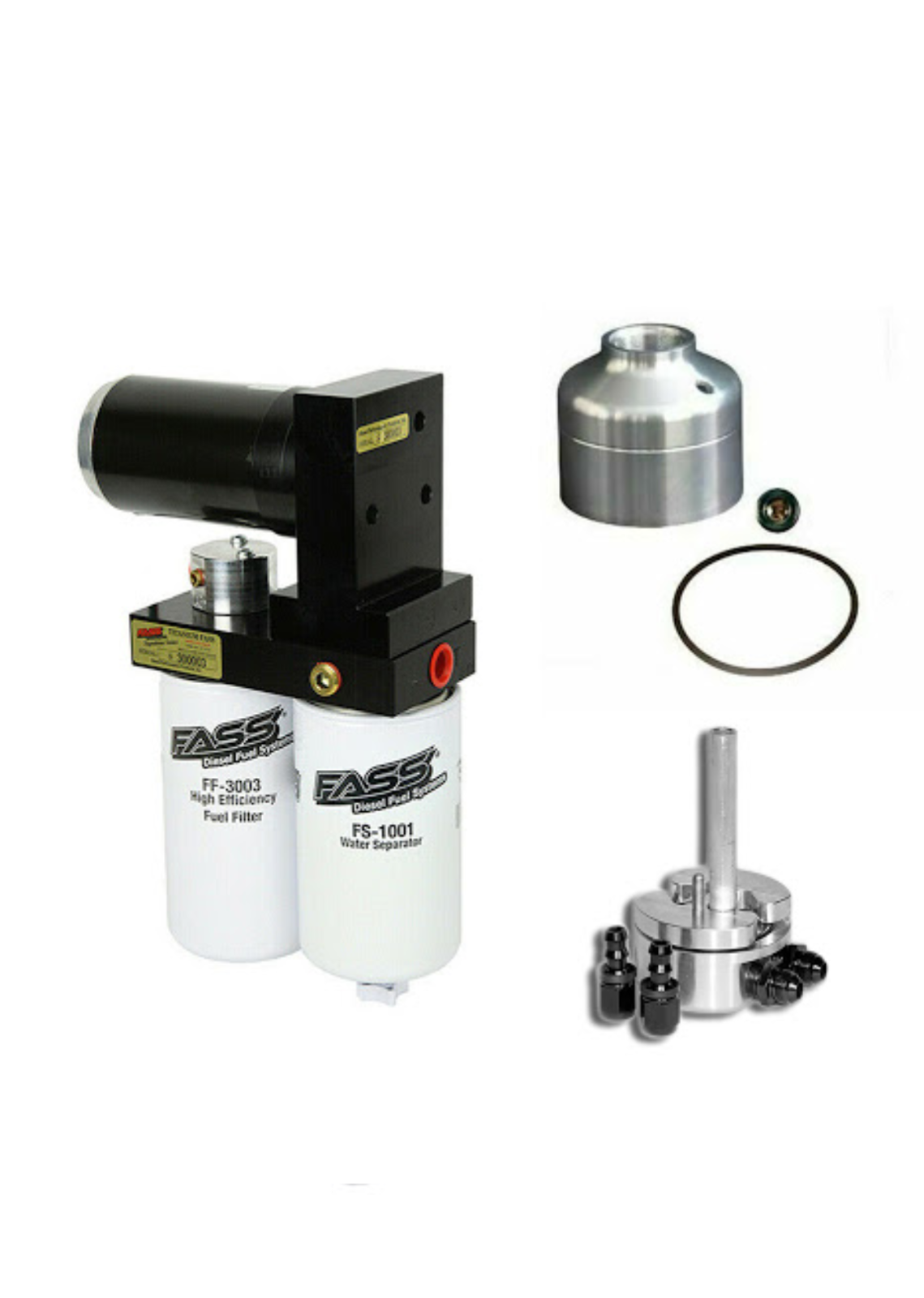 FASS Titanium 100 GPH Lift Pump Fuel Filter Bypass/Sump For 2011-2014 ...