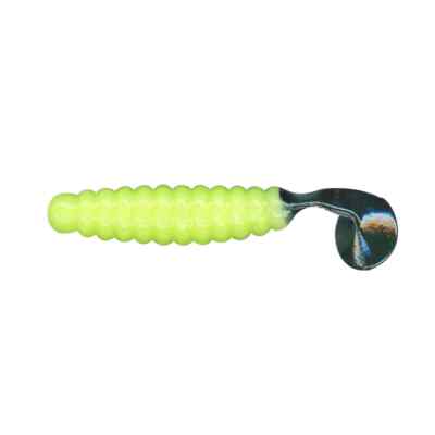 Charlie Brewer's 1.5" Crappie Slider CSGF51 Creamy Chartreuse Black ...