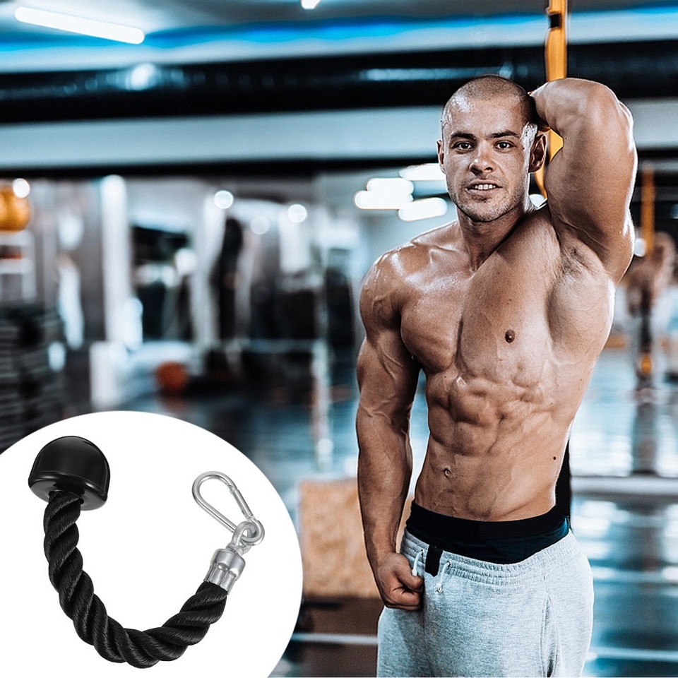 Gym Attachments for Cable Machine Exercise Ropes Strength Fitness ...