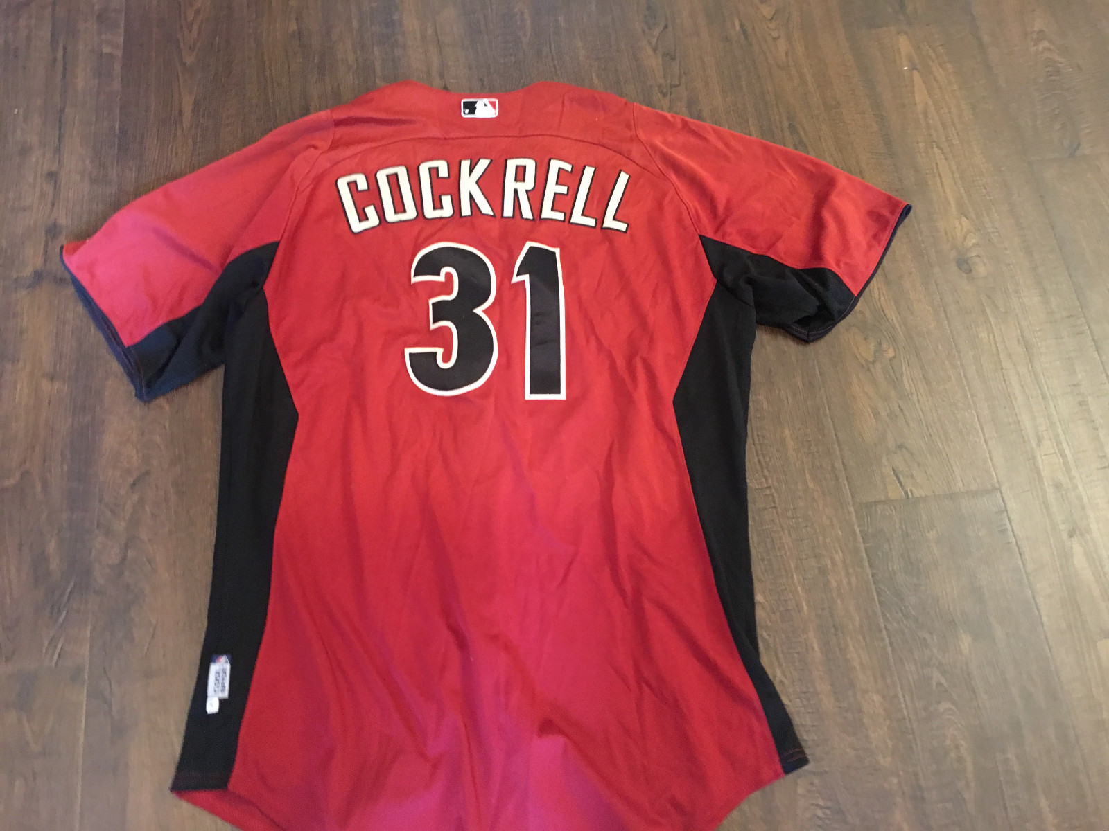 GAME USED COACHING ARIZONA DIAMONDBACKS UNIFORM ALAN COCKRELL RED GRAY ...