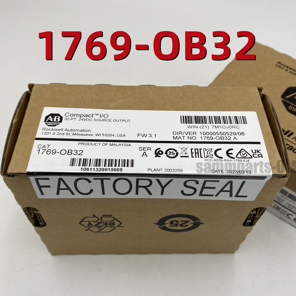 NEW AB 1769-OB32 Compact 32PT.24VDC Output Module PLC Factory Sealed ...