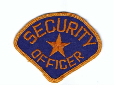 Security Officer Patch 3-1/2in x 4-1/4in | eBay