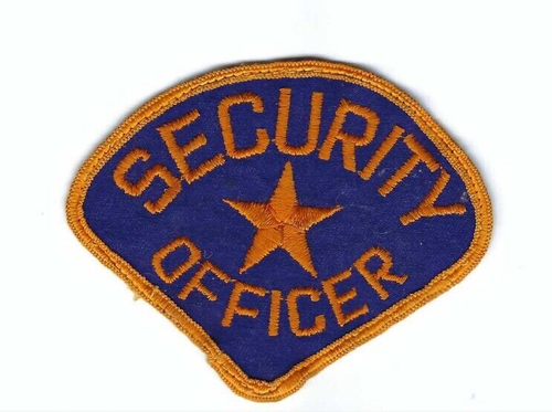 Security Officer Patch 3-1/2in x 4-1/4in | eBay
