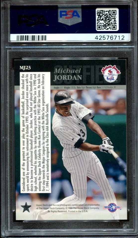 Michael Jordan 1994 Upper Deck Minor League Silver #MJ23 PSA 10 LOW Pop ...