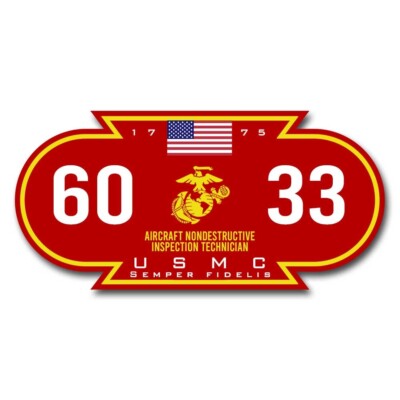 USMC 6033 MOS Decal - PriorService Decal - USMC Veteran Decal - USMC 3 ...