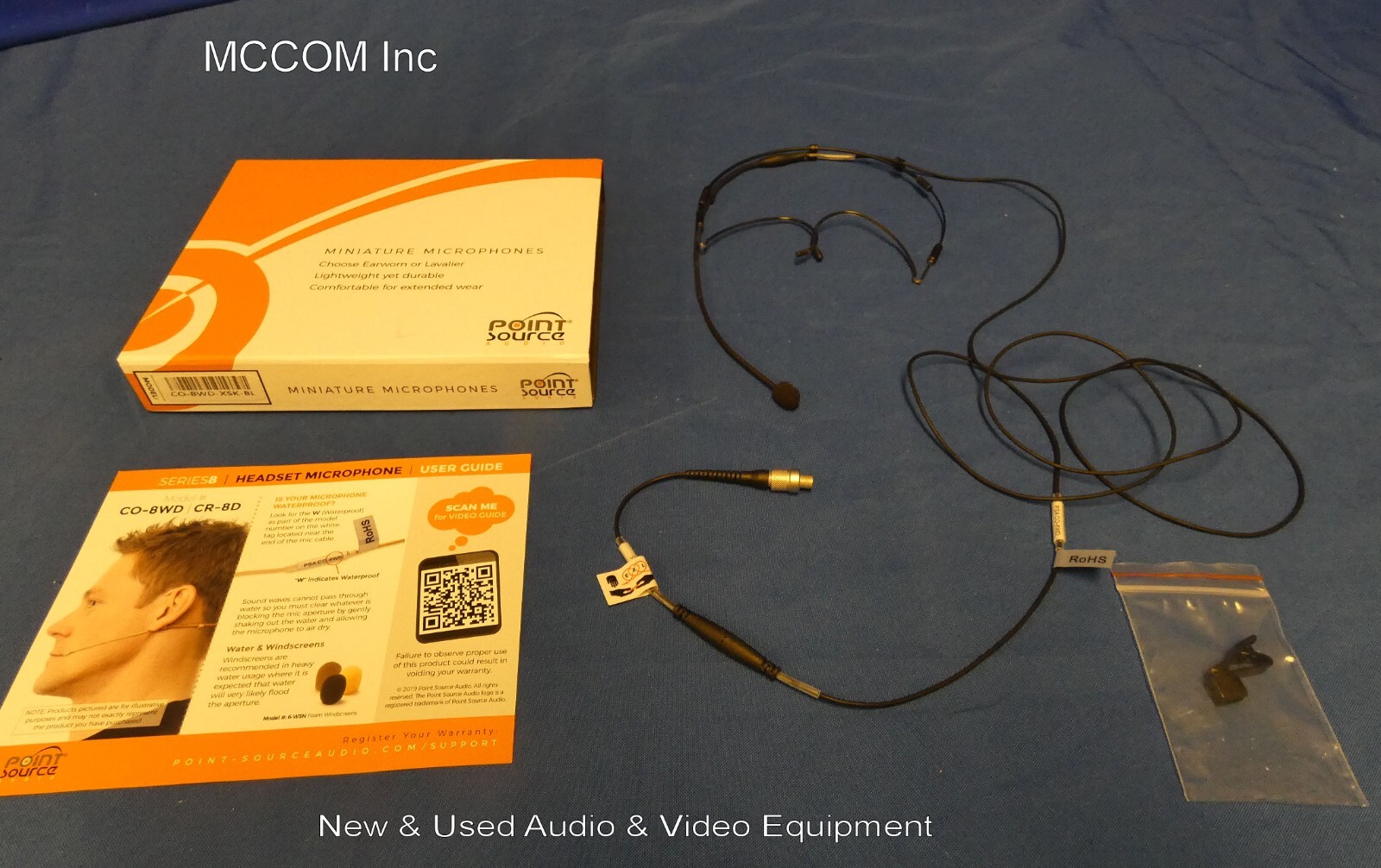 Point Source PSA CO-8WD-XSK-BL Omnidirectional Waterproof Headset ...