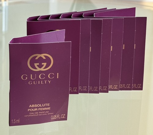8 PCS Gucci Guilty Absolute Pour Femme Eau de Parfum EDP Sample 1.5 ml ...