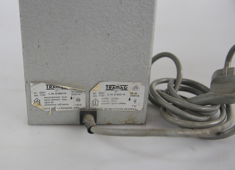 Transformer Converter PRI 220 to SEC 110 2000 Watt TRAMAG 15kg 50/60 Hz ...