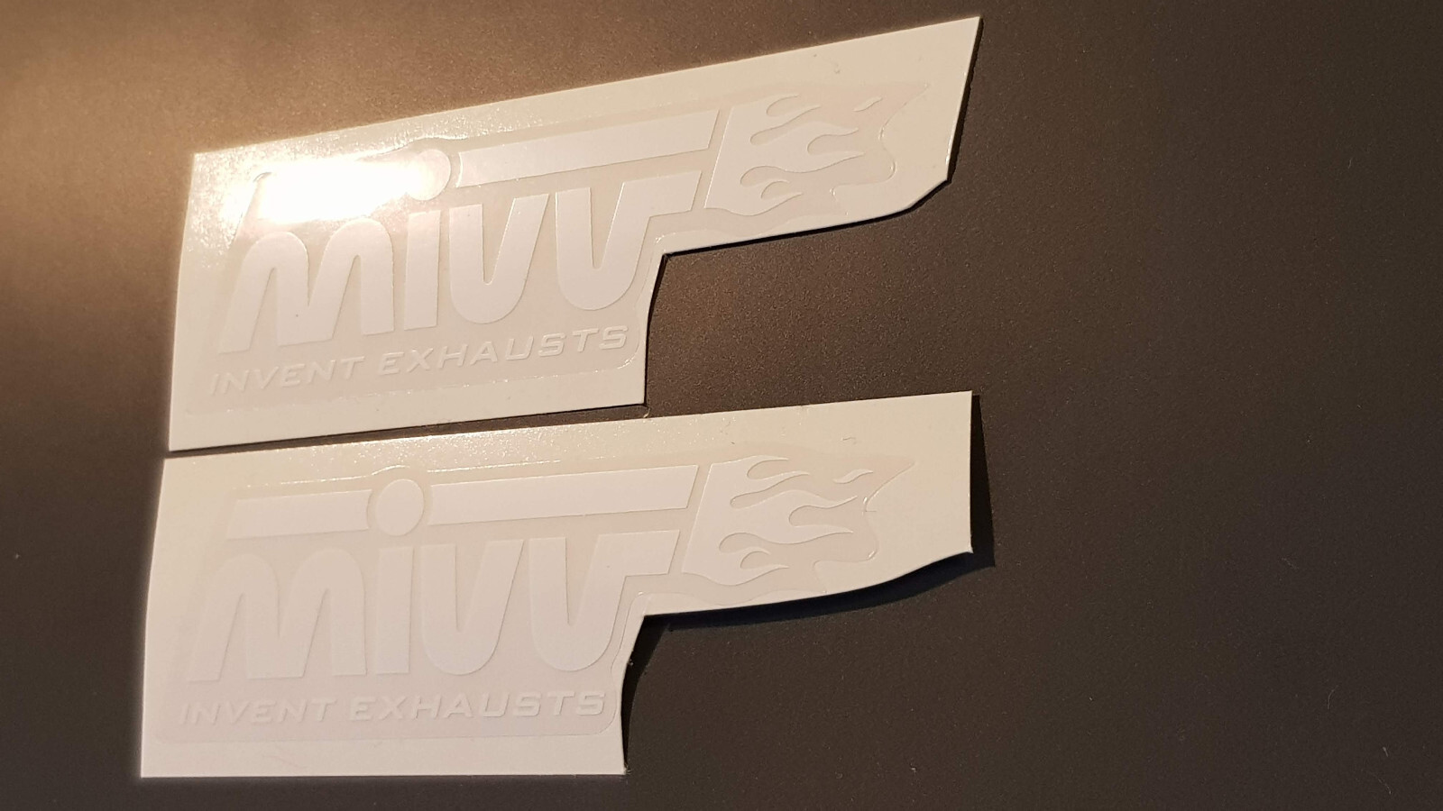 2pcs MIVV Invent Exhausts LOGO Decal Sticker 82x26mm Aufkelber ...