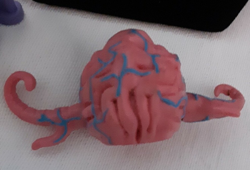 Vintage 1989 Rare TMNT Krang Brain w Support Walker Action Figure ...