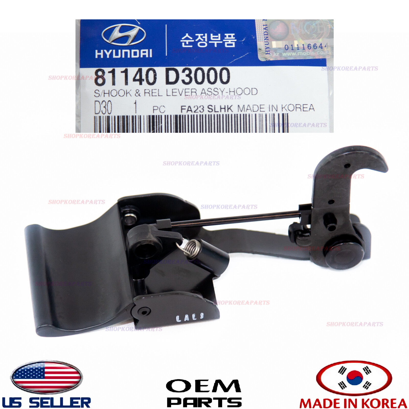 Hyundai OEM 16-18 Tucson Hood-release Lever Handle 81140D3000 for sale ...