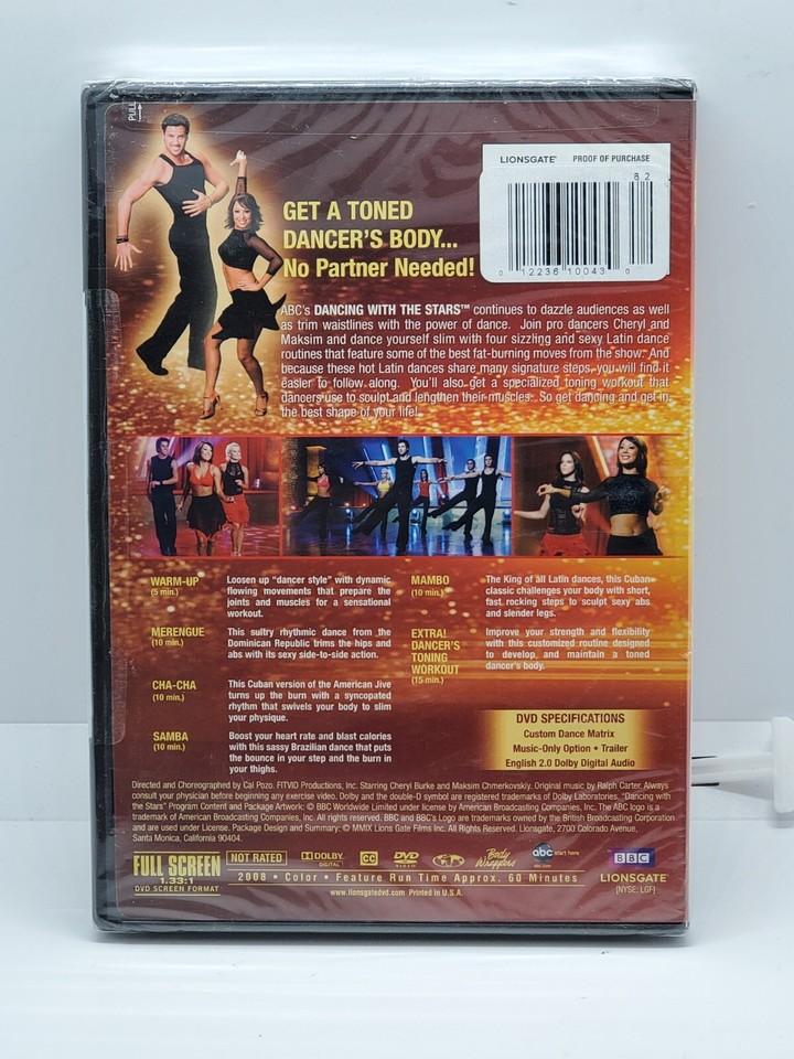 Dancing With The Stars Latin Cardio Dance (DVD,2008) New | eBay