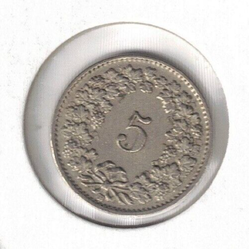 1953 Switzerland Five Rappen Coin | eBay