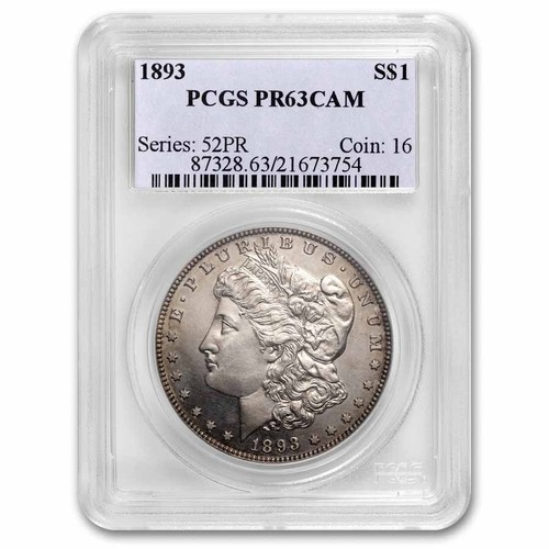 1893 Morgan Dollar PR-63 Cameo PCGS | eBay