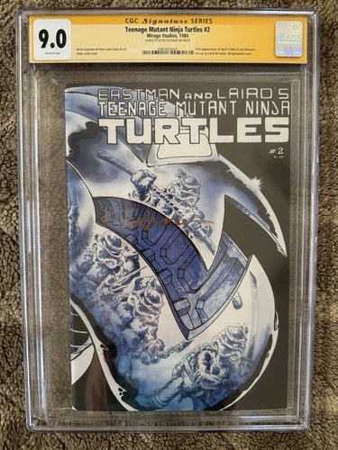 Teenage Mutant Ninja Turtles #2 CGC 9.0 1984 First Printing Signed by ...