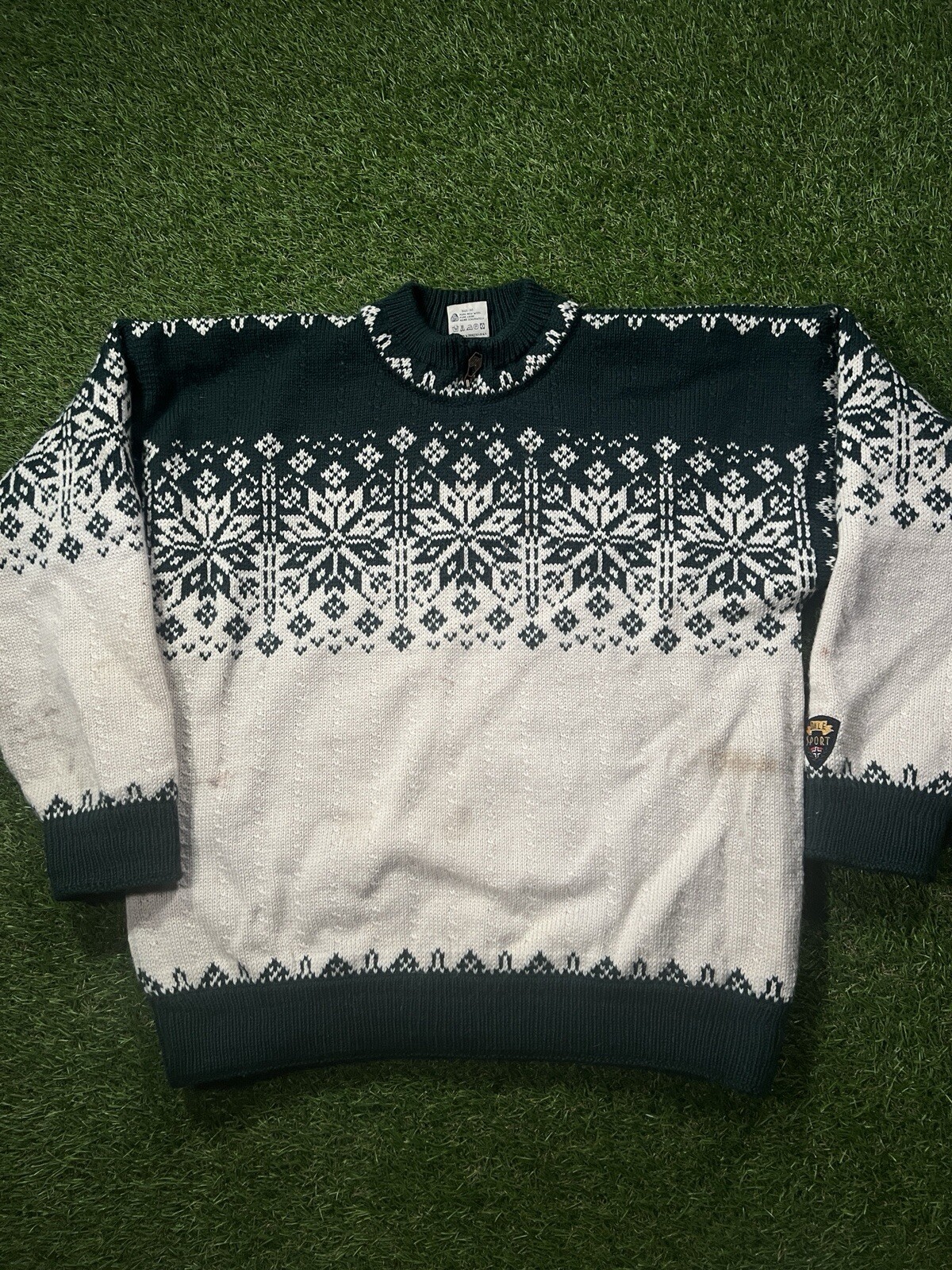 90s DALE OF NORWAY SWEATER BOMBER JACKET PURE WOOL LA… - Gem