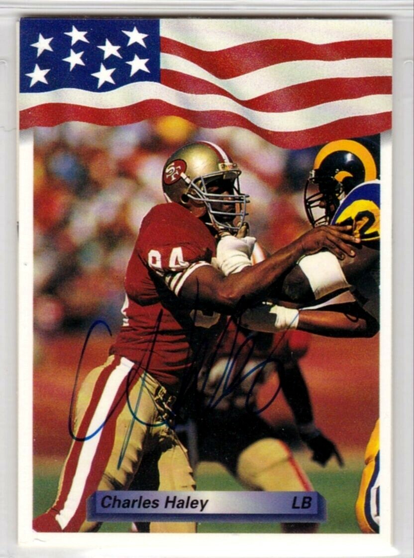 49ers Cowboys CHARLES HALEY auto autograph signed 5 SB CHAMP JMU All ...