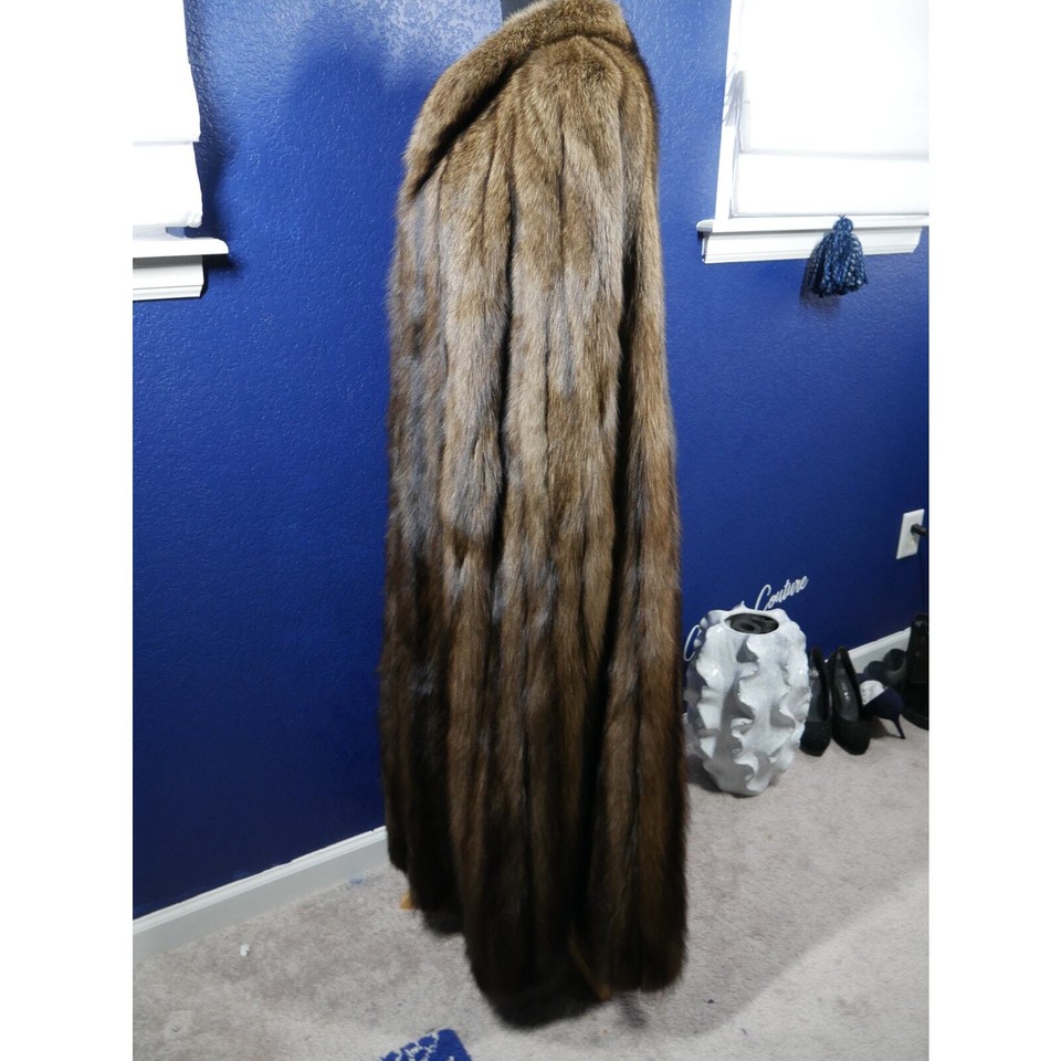 Gorgeous RARE Fisher Sable Full Length Swing CAPE! Cloak Fur Coat | eBay