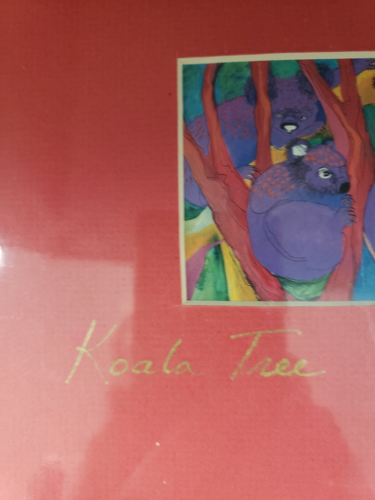 Wildlife artist Betsey Fowler hand signed titled Koala Tree matted ...