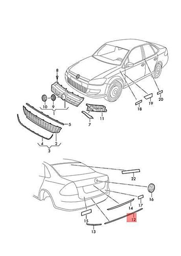 Genuine VW Polo Derby Vento-IND Vento Classic-IND 602 603 604 Trim ...