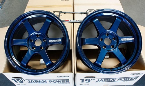 Rays TE37 Ultra M *Mag Blue* Wheel Rim 19" 19x9.5 +34 5x114 for Tesla ...