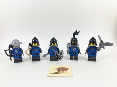 LOT of 5 x Lego Minifigures Black Falcons MOC Falcon Knights Castle ...