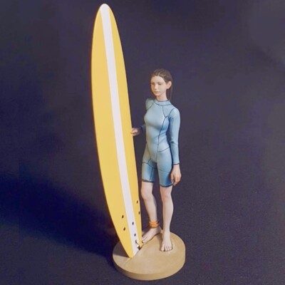 1/20 resin figure model kit Modern Surfer Girl Unassembled Unpainted | eBay