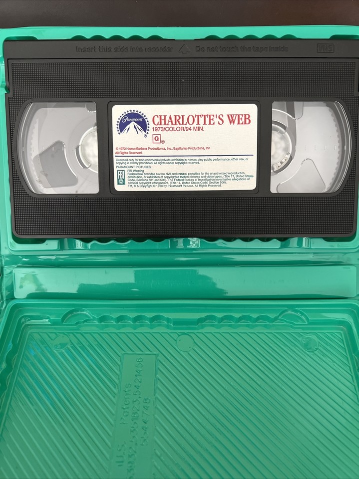 Charlotte’s Web (VHS, 1996) Clamshell Case 97361537832| eBay