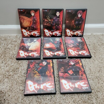 Lot of 8 Gantz Volumes 1-8 DVD 8-Discs Anime | eBay