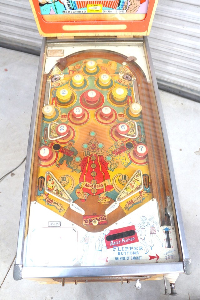 GIGI Pinball Machine (Gottlieb, 1963)- Working- New Back Glass | eBay