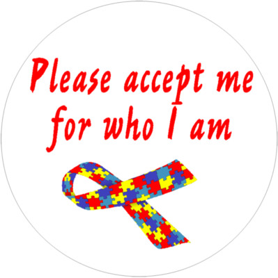 Please Accept Me For Who I Am - 10 Pack Circle Stickers Decals 3" x 3 ...