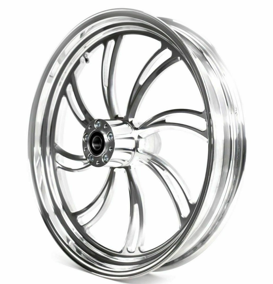 21 x 2008 Harley Touring 21" x 3.5" Polished Vortex Billet Front Wheel ...