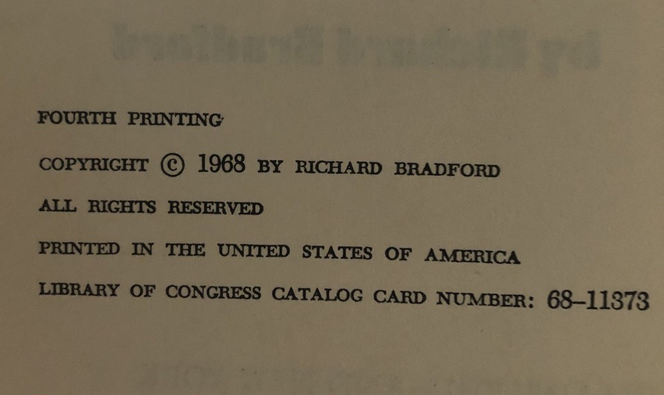 "Red Sky At Morning Richard Bradford- 1968 First Edition Hardcover ...