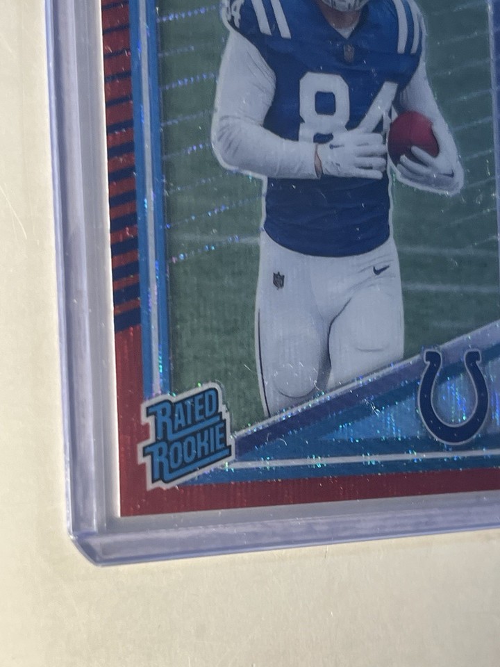 2025 Donruss Tyler Warren Red Wave Optic Preview Rated Rookie Colts ...