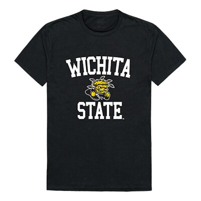 University Of Wichita State Shockers UWS Black Tee T Shirt S - 2XL | eBay