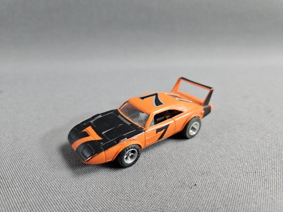 Vintage HO Slot Car AFX Dodge Charger Daytona Orange #7 Aurora | eBay