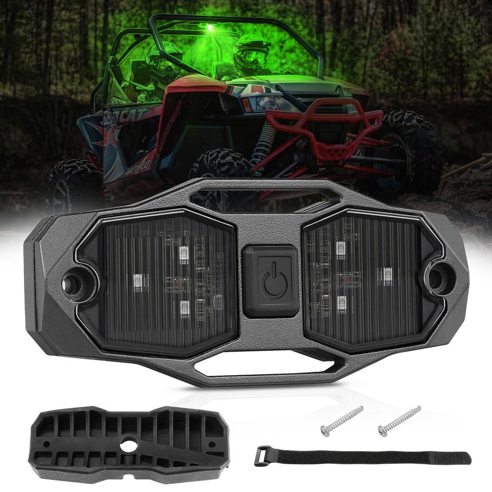 Laser Whip Lights with UTV Dome Lights for Polaris RZR 1000XP Can-am ...
